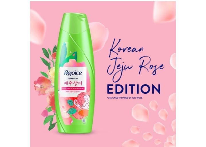 Rejoice Korean Jeju Rose Edition Shampoo Rich Soft Smooth / Anti Ketombe Anti Dandruff / Rich ...