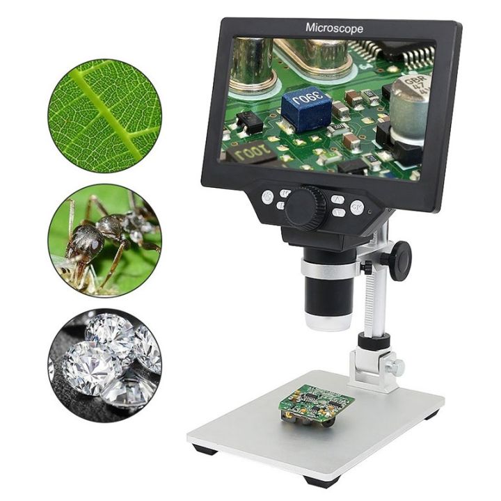 1200X Microscope Digital Portable 7" LCD Video Microscope 12MP for ...