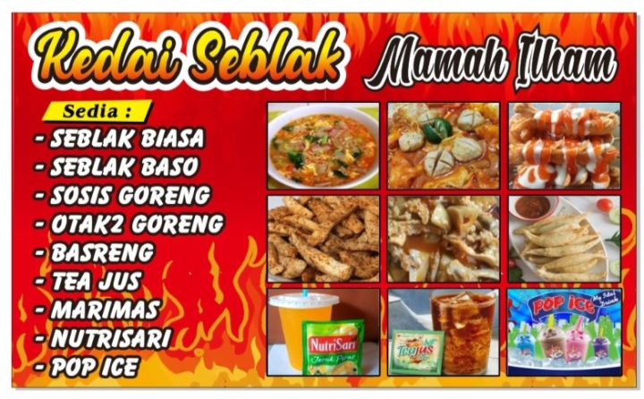 SPANDUK KEDAI SEBLAK 1X60 | Lazada Indonesia