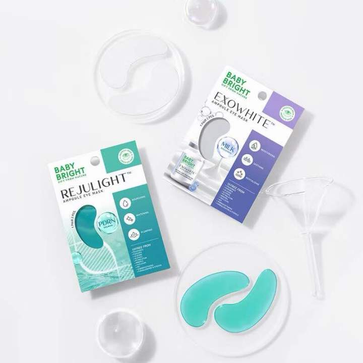 BABY BRIGHT AMPOULE EYE MASK เบบี้ไบร์ทอายมาส์ก 2 สูตร รีจูไลท์แอมพูล ...