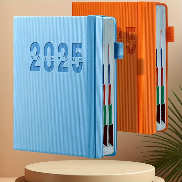 1 PC 2025 Daily Planner Notebook,365 วัน 400 หน้าไดอารี่ Time ...