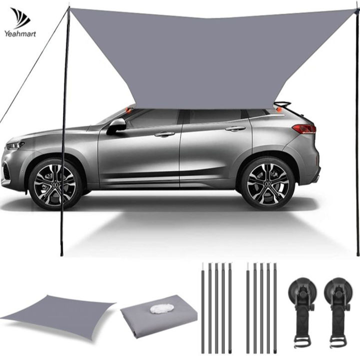 Car Shelter Shade Camping Side Car Roof Top Tent Awning Waterproof UV Portable Camping Tent ...