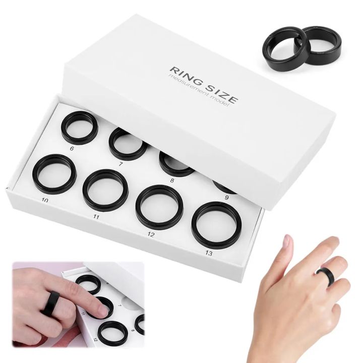 Smart Ring Sizing Kit Ring Measurement Tool 8 Sample Ring Used To ...