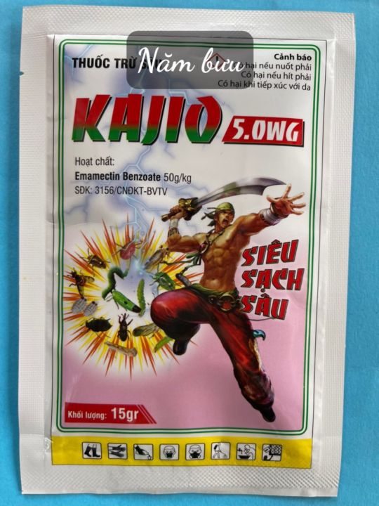 Thuốc trừ sâu Kajio 5WG- 15gr- Emamectin benzoat- Sâu cuốn lá, bọ trĩ, nhện đỏ- Năm bưu | Lazada.vn