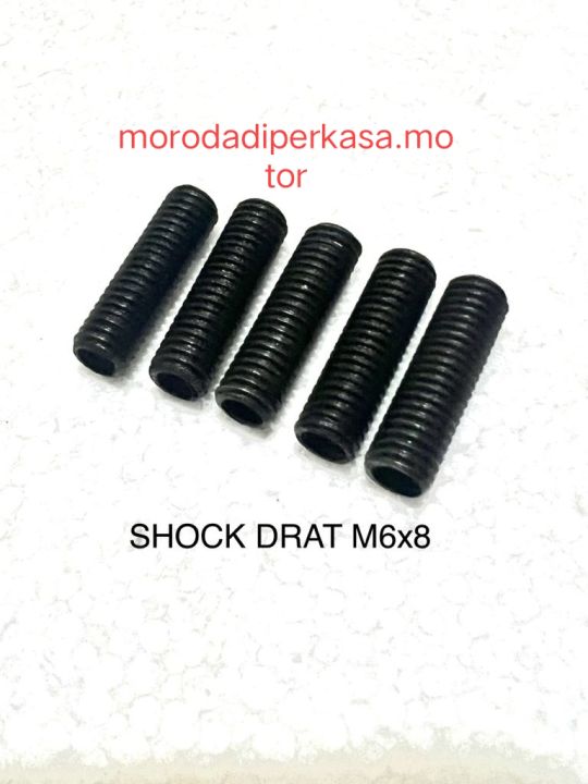 SHOCK DRAT M6xM8 BESI HITAM BLOK MESIN harga perbiji sok drat M6xM8 ...