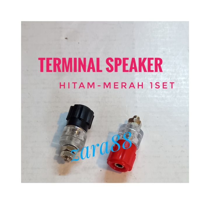 Terminal speaker binding post merah dan hitam set | Lazada Indonesia