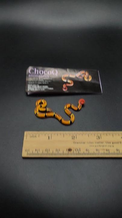 ฟิกเกอร์ สัตว์จิ๋ว งูปะการัง Kaiyodo Animatales Choco Q Series 9 Animatales Coral Snake Figure ...