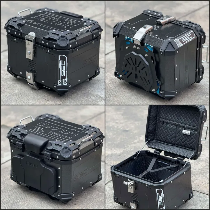 SEC ALLOY TOP BOX ( with BACKREST ) 45L and 55L | Lazada PH