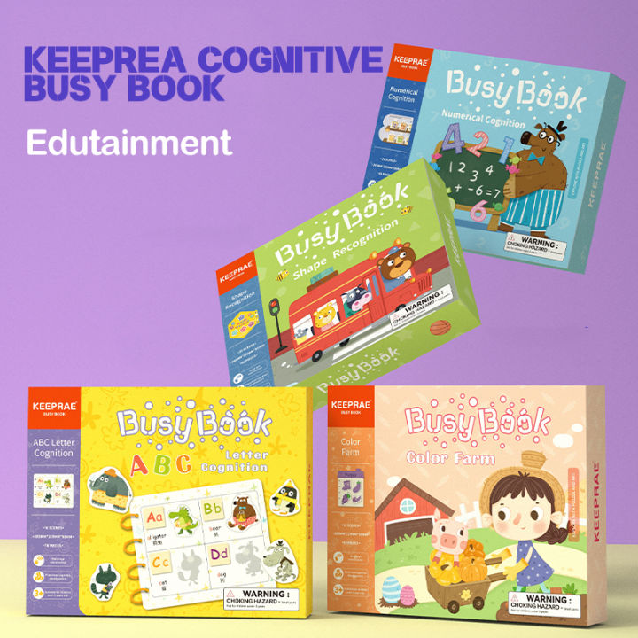 【S.mart】Montessori early Cognition busy book activity Quiet book kids ... 【S.mart】Montessori early Cognition busy book activity Quiet book kids ...