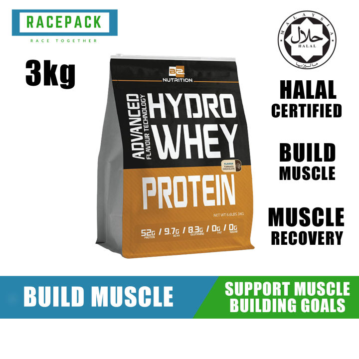 (Free Creatine & Shaker & 30g Pack For 3KG) BS Nutrition Hydro Whey Protein 3kg / 6.6LBs Pack ...