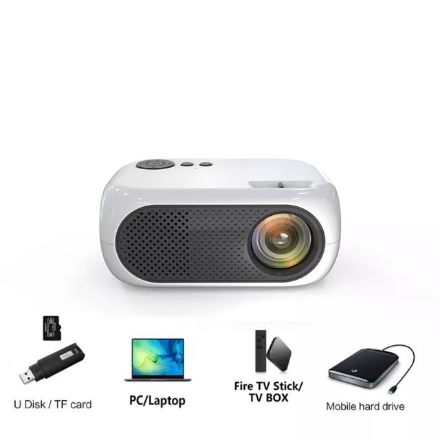 Mini Projector Full HD Support 1920x1080 LED Projectors Smart Home ...
