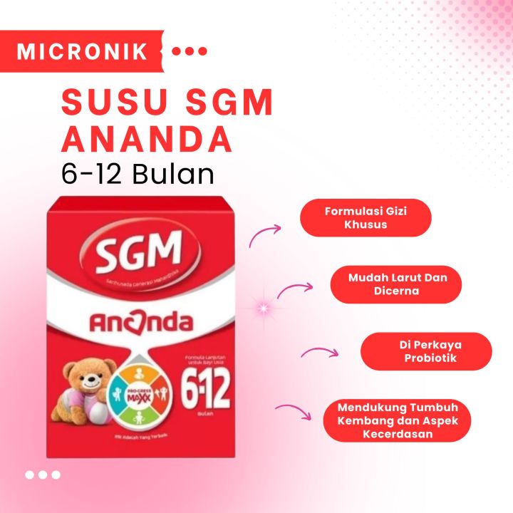 SGM Ananda 6 12 Bulan 450 gram - Susu Formula SGM Ananda 6 12 Bulan ...