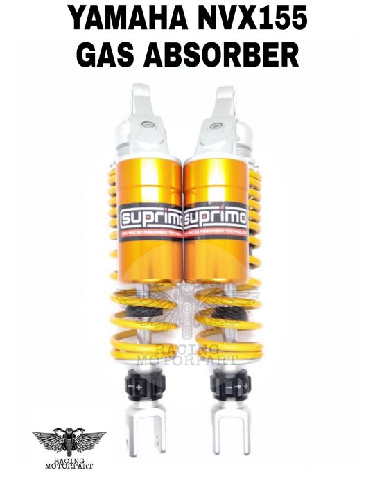 YAMAHA NVX 155 SUPRIMO SINGLE ADJUSTABLE GAS ABSORBER PNP YELLOW COLOUR ...