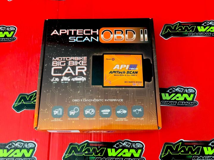 กล่องพ่วง API TECH SCAN OBD II (อุปกรณ์เสริม) ด็อกเตอร์ เอ พี ไอ สมาร์ทเกจ เพื่อใช้กับ รถยนต์/รถ ...