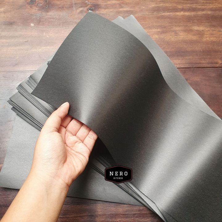 10/20 lembar Kertas Hitam 19cm x 54.5cm / Kertas Jasmin Hitam / Kertas ...