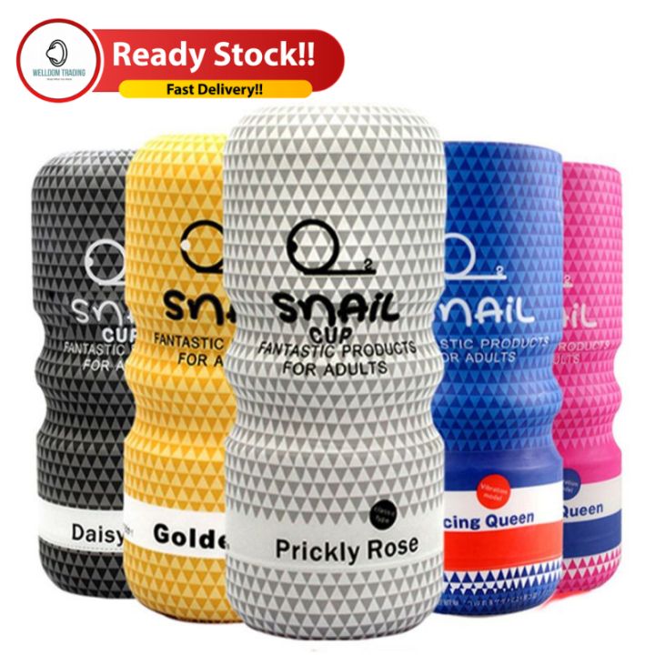 READY STOCK Snail Men Masturbation Cup Aircraft Cup 蜗牛男用自慰飞机杯 | Lazada