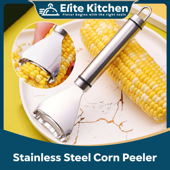 Elite Kitchen - Stainless Steel Corn Cutter Peeler Stripper Corn ...