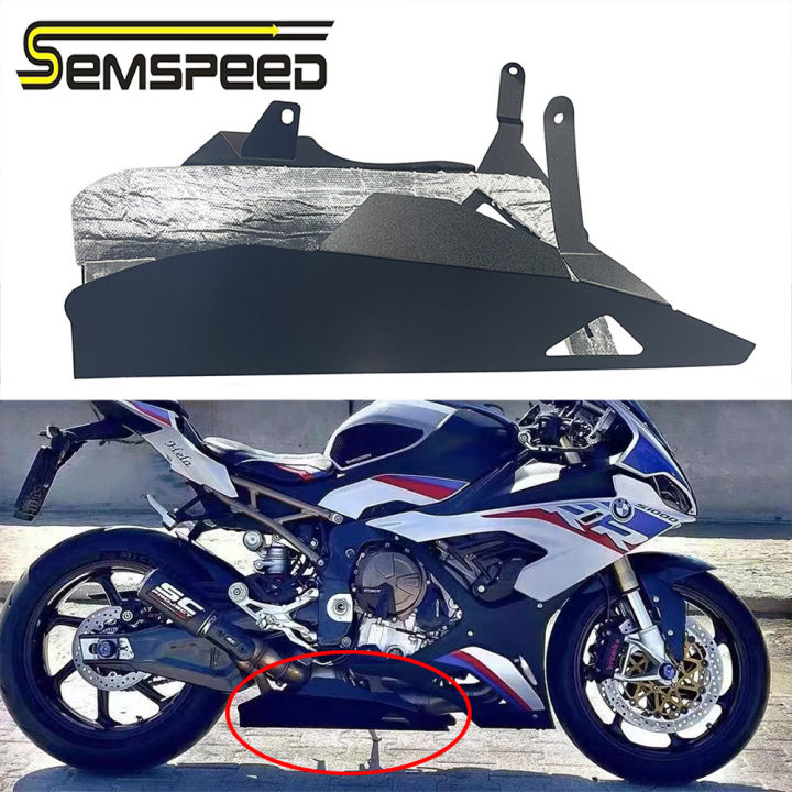 SEMSPEED Motorcycle Engine Chassis Lower Skid Plate Cover Guard ...