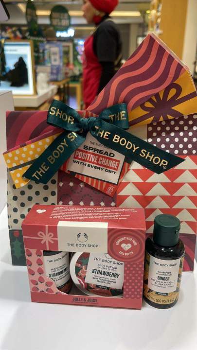 THE BODY SHOP GIFT SET BOX | Shower Gel | Body Scrub | Body Butter ...