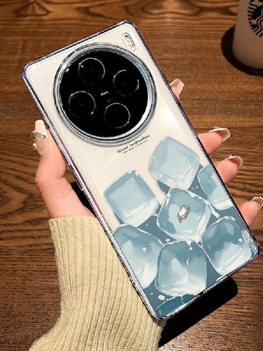 Creative Summer Ice Cube Phone Case Transparent Soft Shell for Vivo ...
