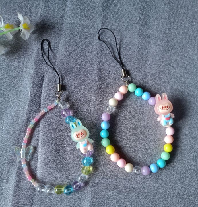 strapphone labubu, gantungan hp labubu, lanyard labubu, gantungan kunci ...