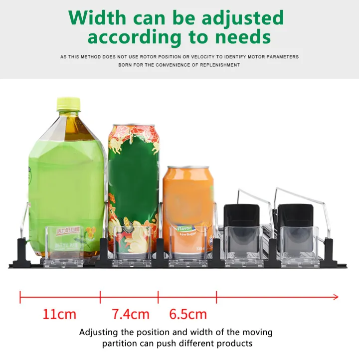 【Homelements】Drink Organizer Dispenser Spring Push Canned Beverage Push ...