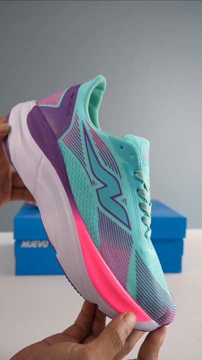 NUEVO - Sepatu Lari Pria Orion Biru/Tosca Running Shoes Ringan Anti ...