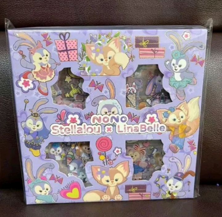 STIKER VIRAL NONO STELLALOU X LINABELLE 1 BOX ISI 100PCS STIKER TEMPEL ...