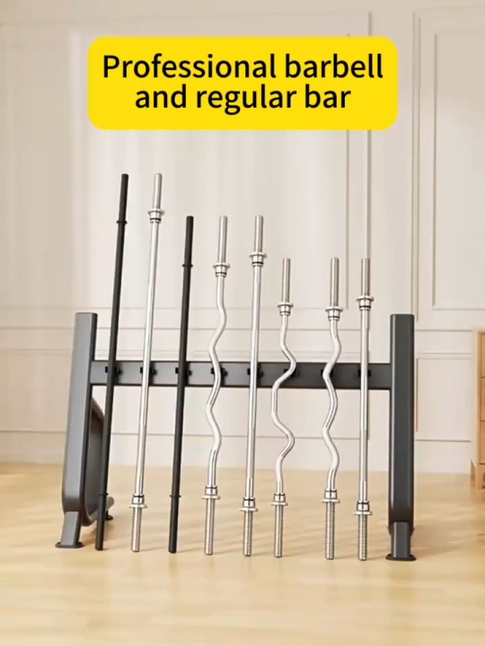 High-Quality Carbon Steel Barbell Bar with Anti-Slip Texture and Spin ...