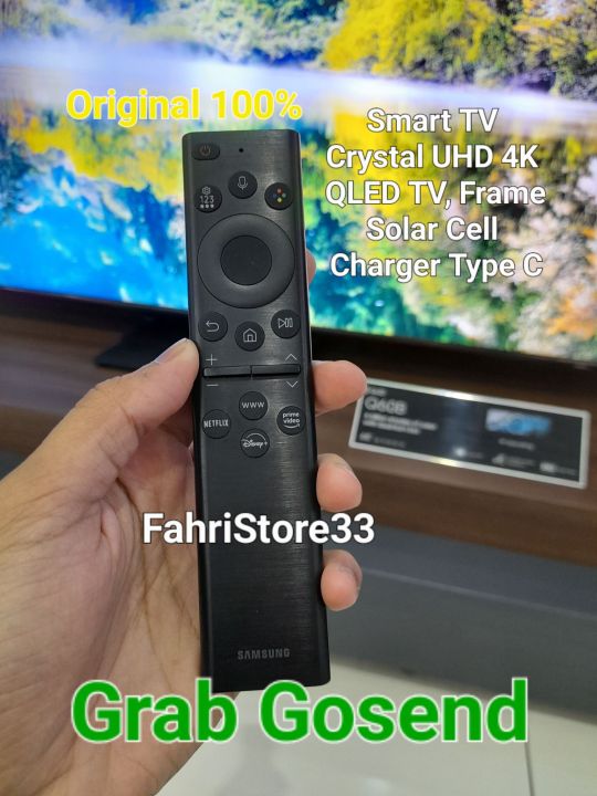 Remote Tv Samsung Smart Original Solar Cell BU8000 BU8500 QLED 4K TV ...