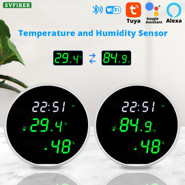 Smart Life Wifi Humidity Sensor With LED Mirror Screen Detector ...