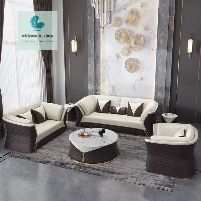 SOFA RUANG TAMU MODEL 2024 SET SOFA 321 MODERN SUPER MEWAH | Lazada ...