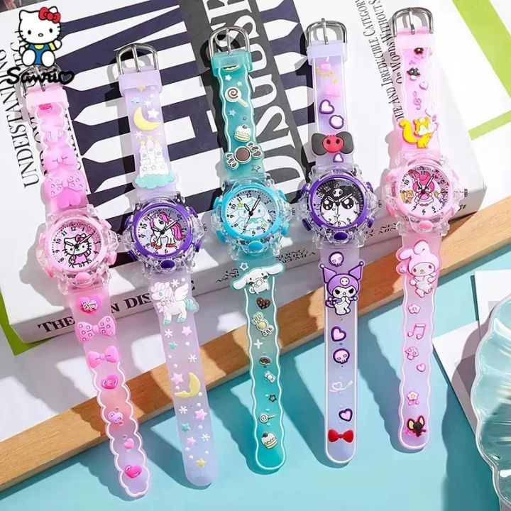 MINISO Sanrio Children's Watch Kawaii Melody Cinnamoroll Children LED ...