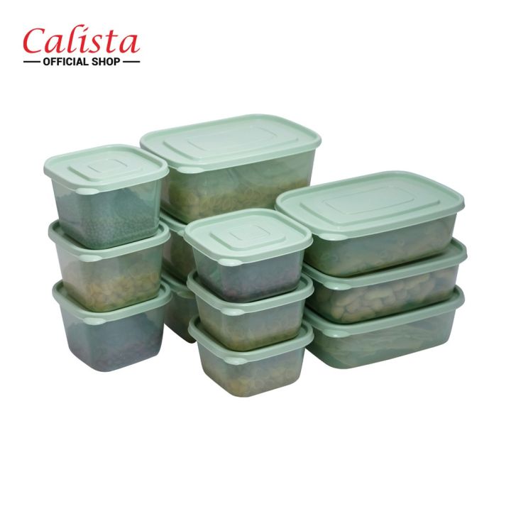 CALISTA RUMOI SOFT COLOR SET 12 PCS FOOD CONTAINER MAKANAN FOOD ...