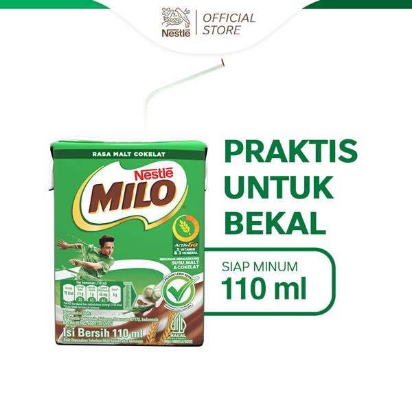 Milo Activ-Go Minuman Mengandung Susu dan Cokelat UHT 110 ml | Lazada ...