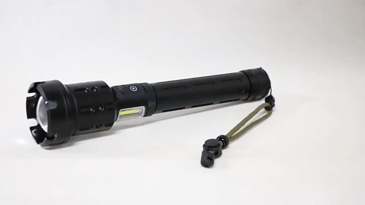 16 Core High Power Led Flashlight XHP90 With Side Light Super Bright ...