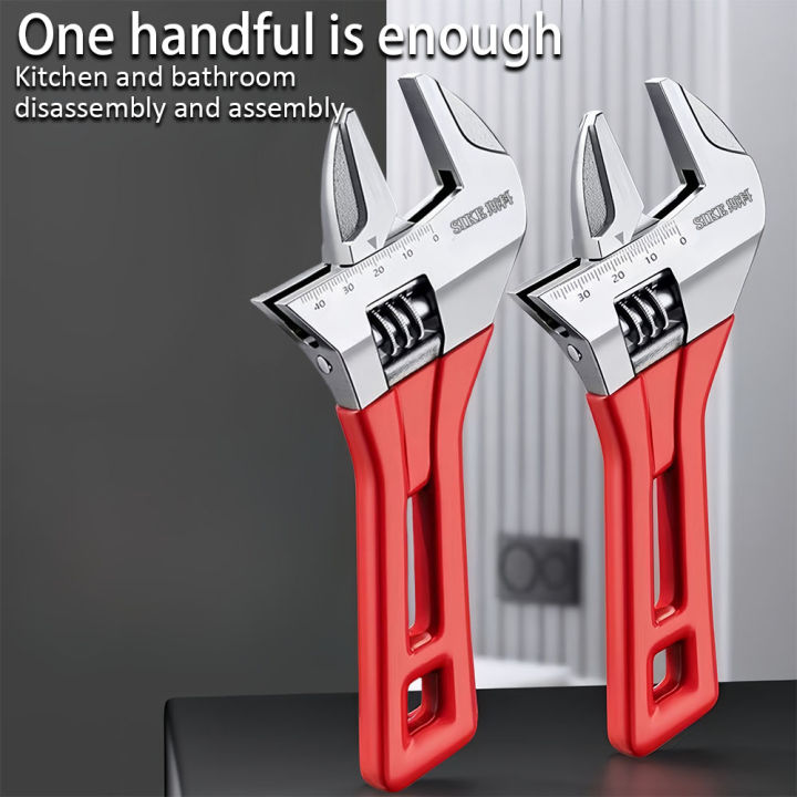 Large Opening Adjustable Wrench, Short Handle, Mini Monkey Wrench ...