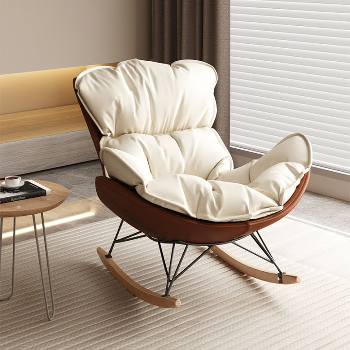 Rocking Chair Balcony Leisure Chair Adult Bean Bag Sofa Lounge Chair ...