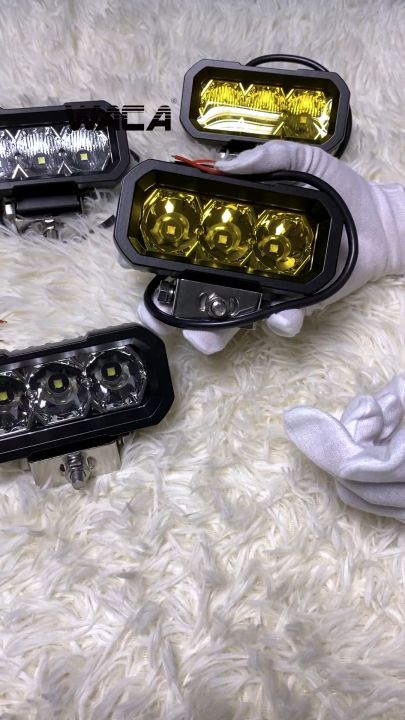 NEW WACA ไฟ สปอร์ตไลท์ LED 120W ไฟเลี้ยว ไฟถอย ไฟท้าย DC9-48V ใช้ได้หมด รถบรรทุก รถตู้ กระบะ ไฟ ...