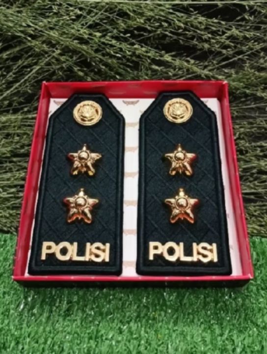 Pangkat PDU Perwira Polri AKBP Full Hitam | Lazada Indonesia