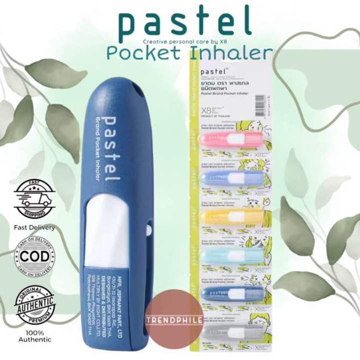 PASTEL BRAND POCKET INHALER 2 in 1• COD• RANDOM COLOR 1pc | Lazada PH
