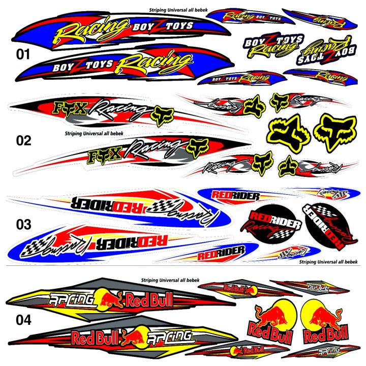 Sticker Striping Variasi Suzuki Smash 110 /Smash 110 R & Smash SR 110 ...