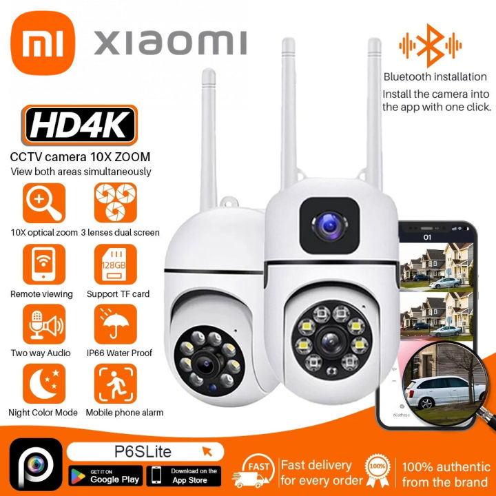 Xiaomi Dual Lens CCTV Camera Connect Cellphone With Audio and Speaker ...