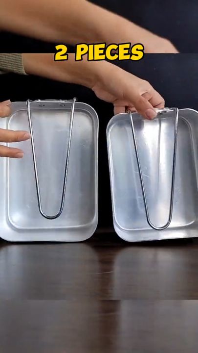 UtanKing™ 2 Pcs Camping Aluminium Messtin Mess Tin Cookware Set Memasak ...