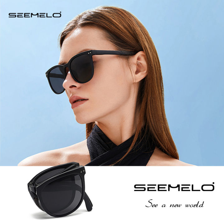 Seelo แว่นตากันแดดเลนส์พับได้สำหรับผู้ชายผู้หญิง,แว่นตากันแดดขับรถแว่น ...