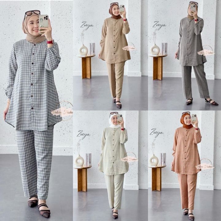 Setelan Gagil Ori Model ZOEYA SETCEL PREMIUM | Lazada Indonesia