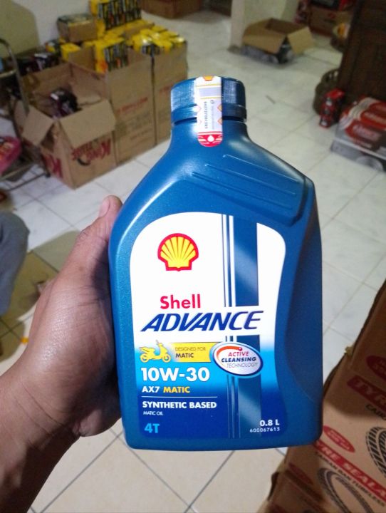 Shell Ax7 Matic 0.8L sae 10w-40 untuk semua jenis motor matic | Lazada ...