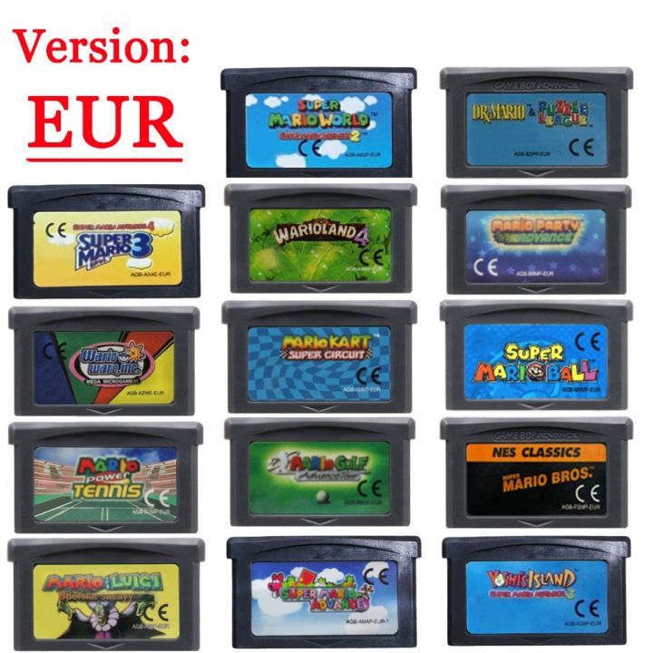 GBA Game Cartridge Donkeyy Kong Series 32 Bit Video Game Console Card ...