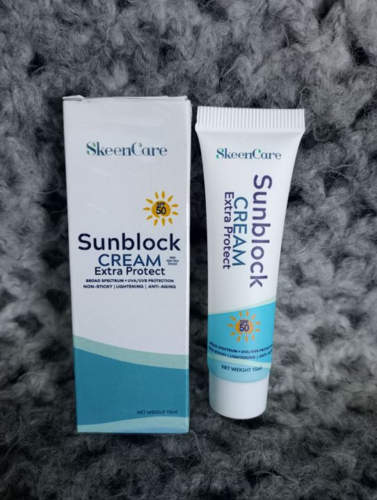 Sunblock cream SPF50 ( extra protect ) 15ml NEW PACKAGING | Lazada PH