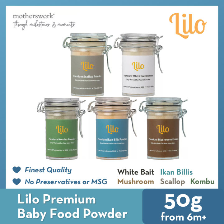 [9 Flavors] Lilo Premium Baby Food Powder Bottle 50G - Ikan Bilis ...
